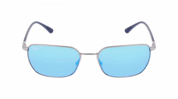 Sunglasses RAY-BAN RB 3684CH 004/4L 58/18 Unisex gun rectangle frames ...